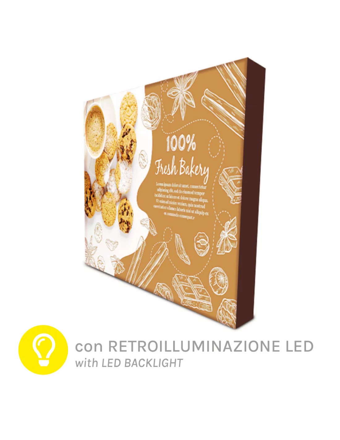 Self-supporting display wall with LED lighting