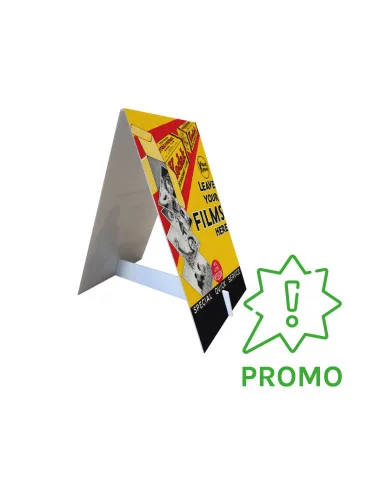 Foldable advertising A-frame display